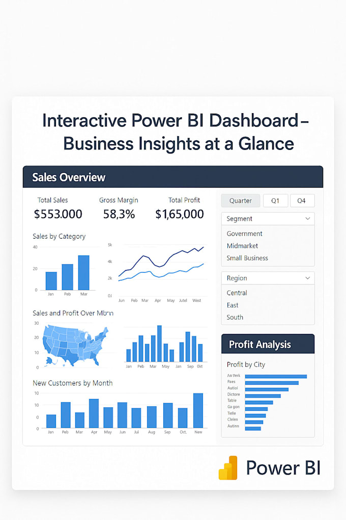 Develop power bi reports with a great data visualization by ...