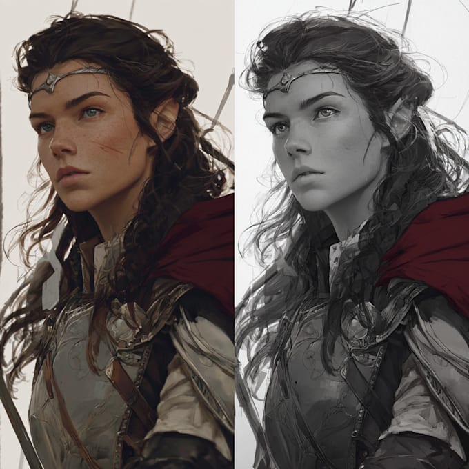 Paint realistic or dnd character art by Monostarmal | Fiverr