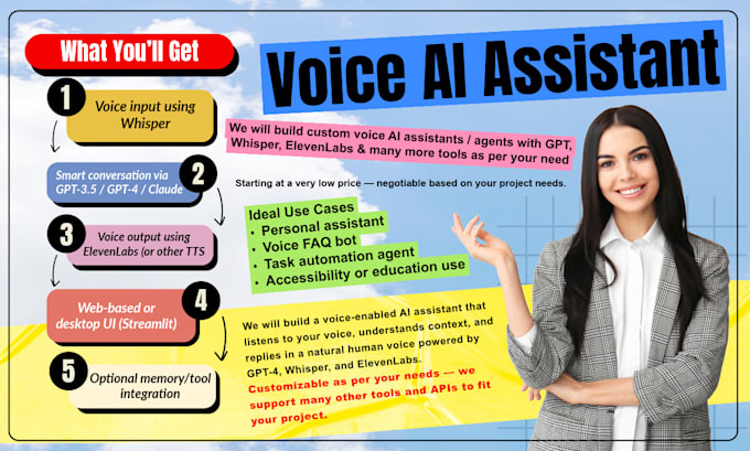 Build custom voice ai assistant agent for your business by Shahawal1 ...