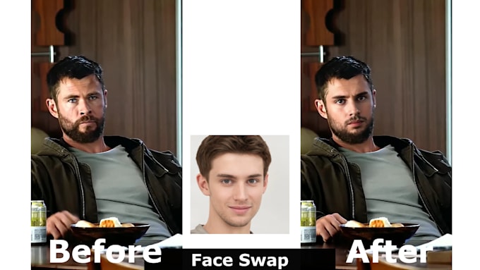 Do realistic deep ai face swap for videos and images by Rayan_mat | Fiverr