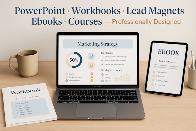 Design professional powerpoint presentations, courses, and ebooks by ...