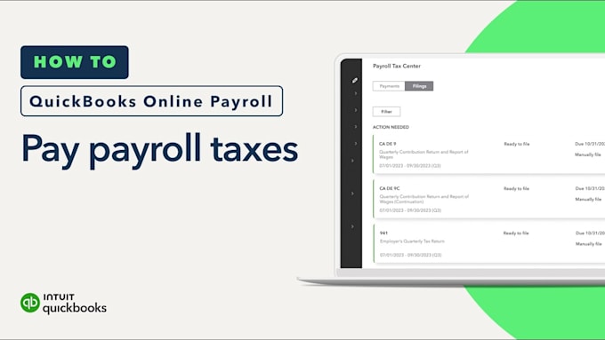 Run payroll and process all tax payments in quickbooks, including direct deposit by Droks345 ...