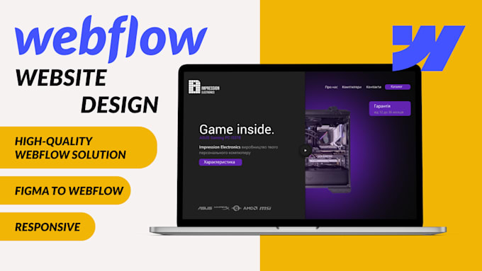 Webflow website design, figma to webflow by Nalona | Fiverr