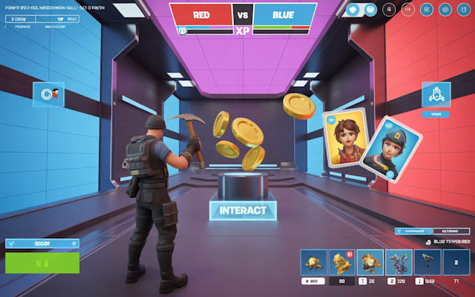 Build fortnite map, tycoon, red vs blue, bedwar, boxfight,battle royal,zone war by Eleotravis50 ...