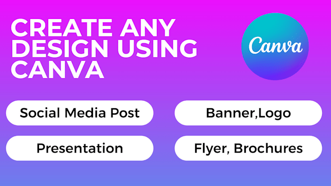 Create any design using canva by Tushardafda | Fiverr