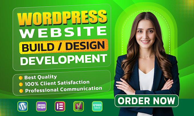 Do wordpress website design, build, redesign or ecommerce website ...