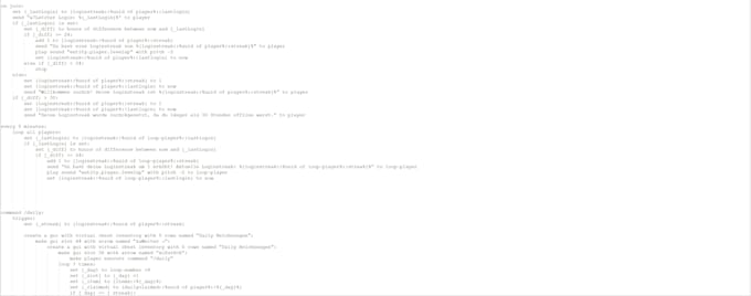 Create a custom skript for your minecraft server by Flo_dnalor | Fiverr