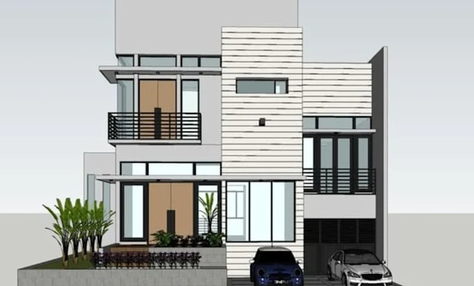 Create 3d sketchup models for architecture and interior design by ...