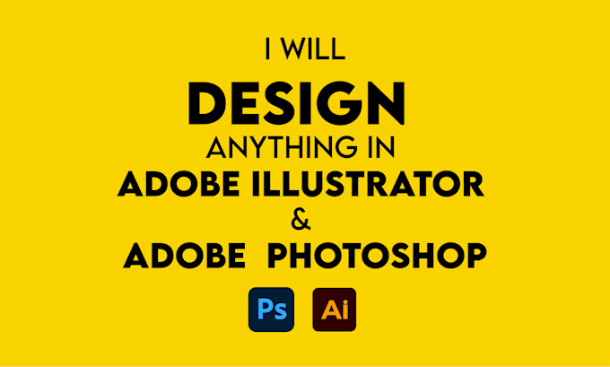 Do graphic design in adobe illustrator and adobe photoshop svg, pdf, ai ...