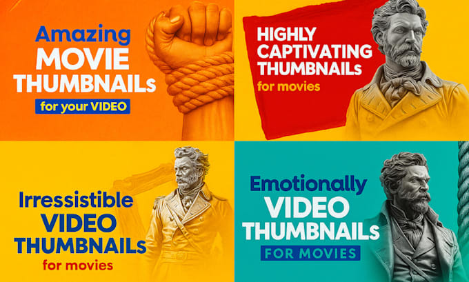 Design cinematic movie thumbnails that attract attention by Abraham_a01 ...