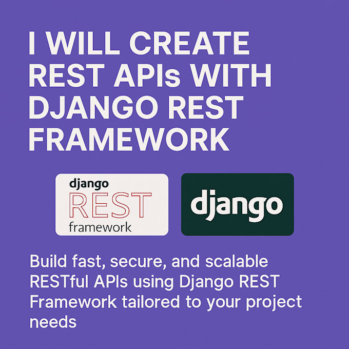 Create rest apis with django rest framework by Sajib_mahmud01 | Fiverr