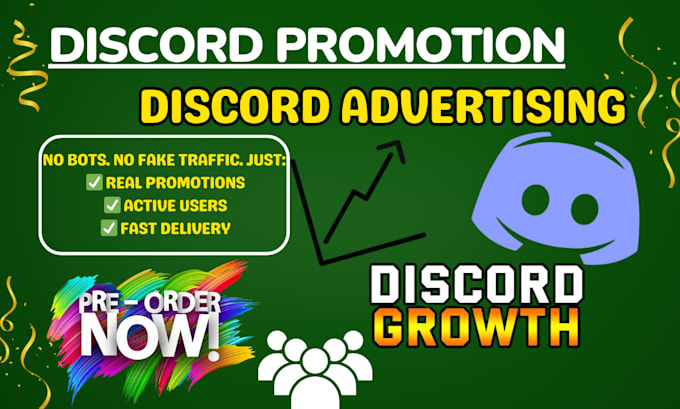 Do discord promotion, discord server promotion, discord advertising ...