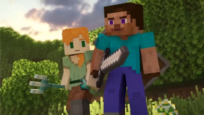 Create 3d animation, minecraft animation for youtube tiktok, roblox ...