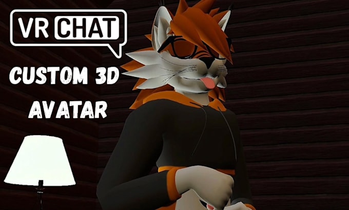 Design a custom 3d furry vrchat avatar nsfw rid vroid or unity model by ...