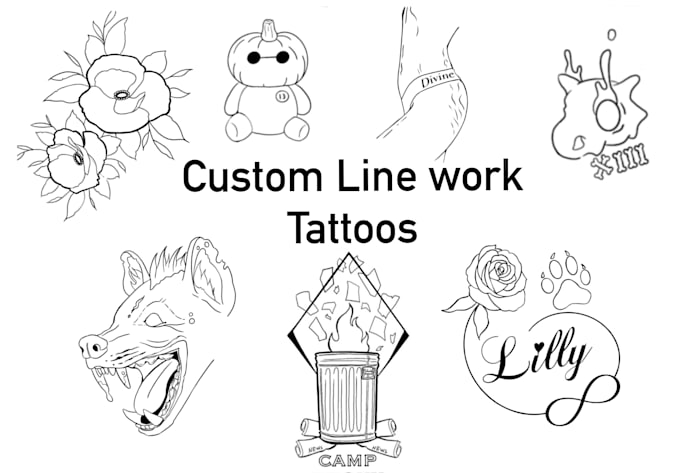 Create a beautiful linework tattoo design for you by Potato_fanatic2 ...