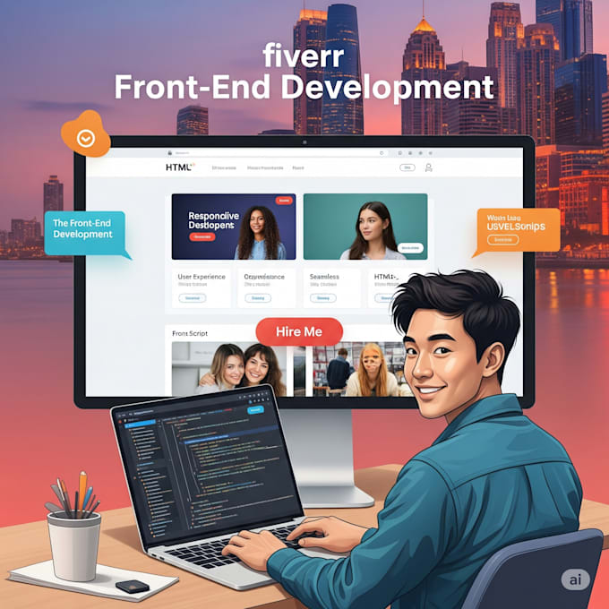 Create stunning ui ux and responsive frontend using v0 by Adm2736 | Fiverr