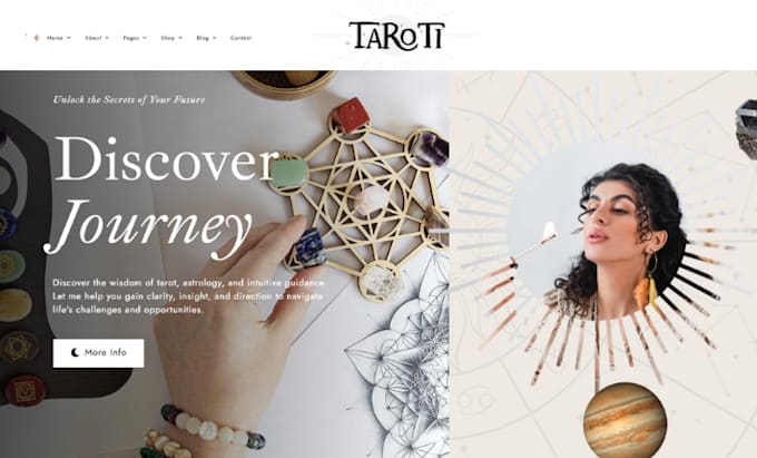 Build squarespace astrology and spiritual website esoteric spiritual website by Matthew_square ...