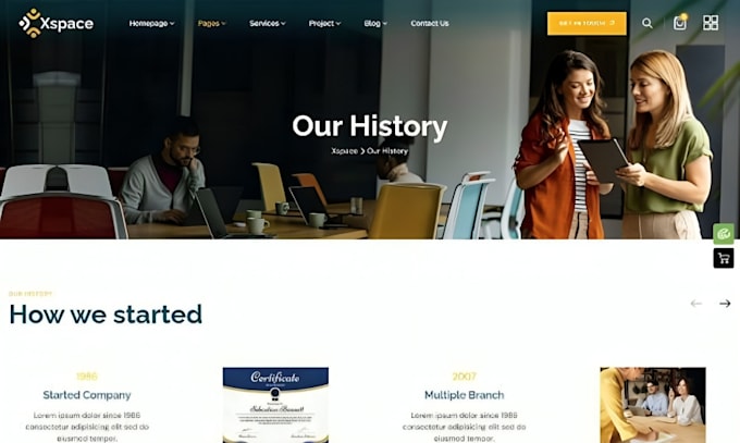 Build squarespace historical website museum website exhibition website artwork by Ethanhenry35 ...