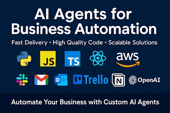 Build ai agents for automated business solutions by Grayblanchard | Fiverr