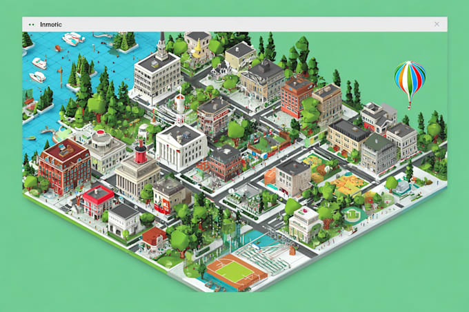 Draw vector map or isometric map in illustrator by Paetraray | Fiverr