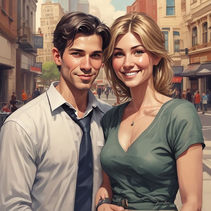 Cartoonize your couple portrait by Pracwing_40 | Fiverr