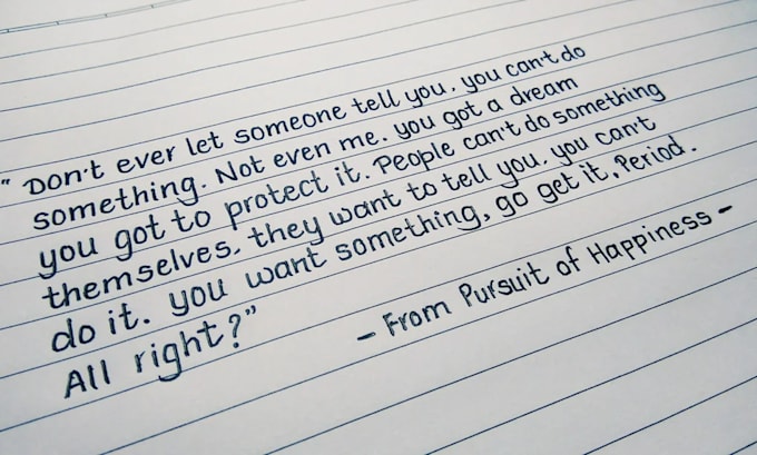 Write neat handwritten letters, notes and assignments by Aiman_iqbal_1 ...