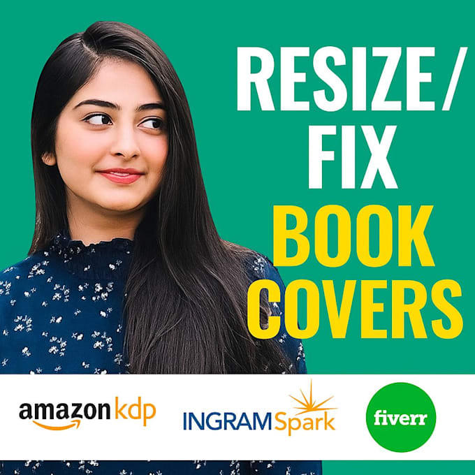 Resize, fix or update your book cover for kdp and ingramspark by ...