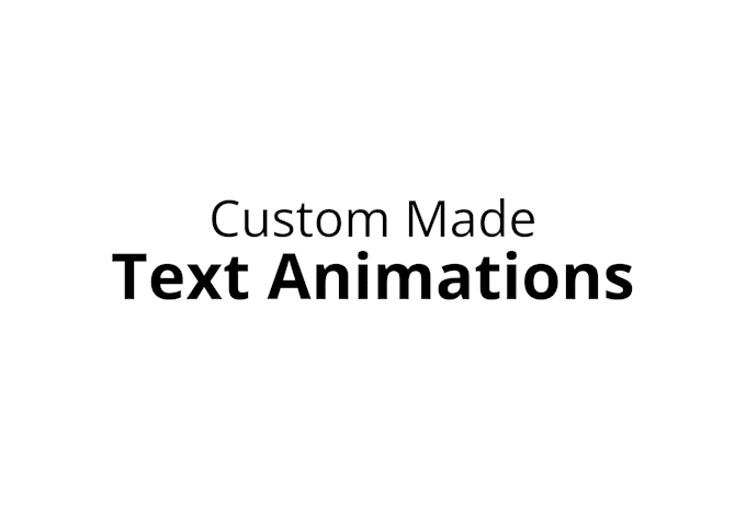 Create custom text animations and typography video by Sublime_ads | Fiverr