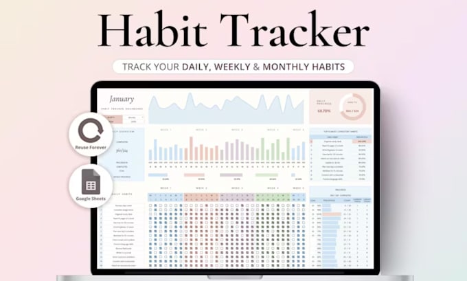 Create weekly routine sheet daily planner goal tracker schedule ...