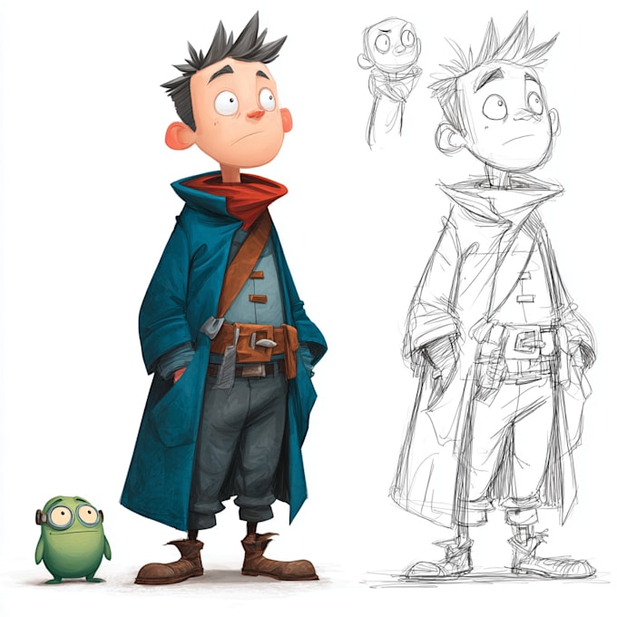 Draw and design your comic character by Kesiaarendse | Fiverr