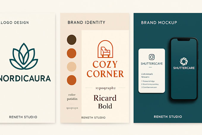 Design unique logo and brand identity by Renethstudio | Fiverr