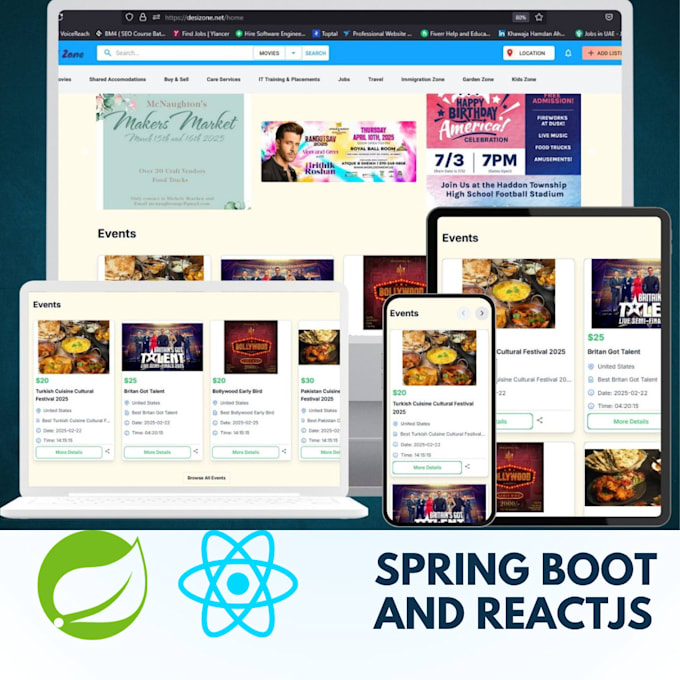 Make full stack application using spring boot and reactjs by ...