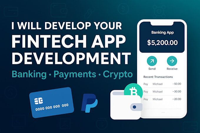 Develop a custom fintech app by Vanessaprotech | Fiverr