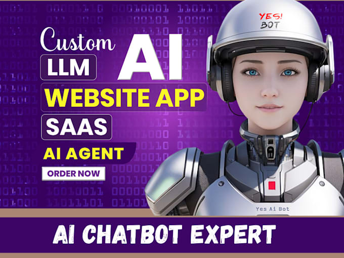Develop ai chatbot ai mobile app, website, saas apps, ai software ...