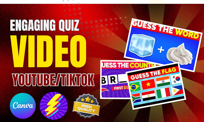 Create trivia, riddles quiz short reel video like quiz biltz using ...