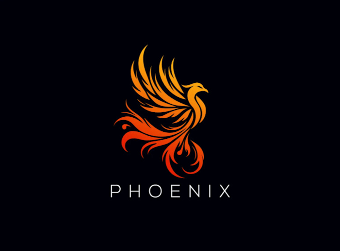 Custom phoenix logo rebirth, power, mythical and bold brand identity by ...