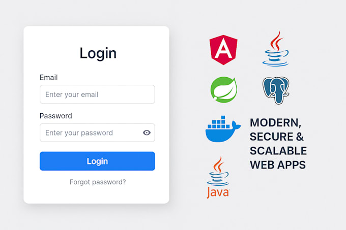 Build a full stack web app using java and angular by Chris_j96 | Fiverr