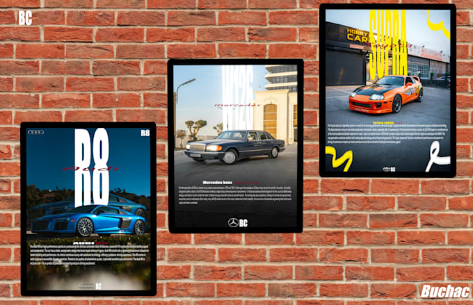 Design a custom car poster for any car model by Dominikmeriak | Fiverr