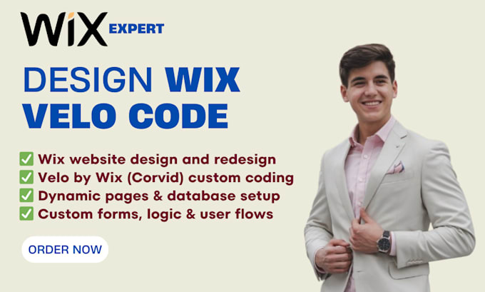 Set up wix website velo code, wix crm database, wix velo by Honeymixxel | Fiverr