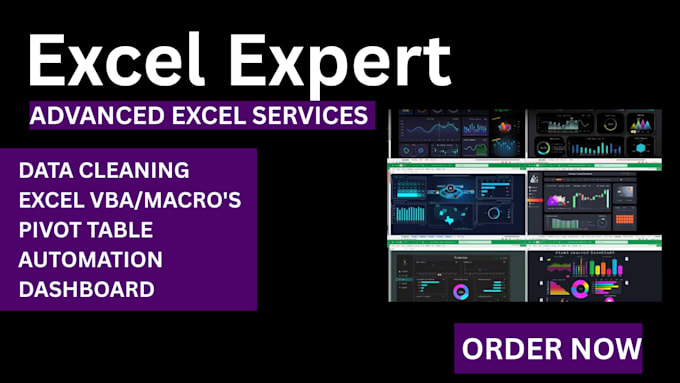 Create excel or google sheets dashboard, pivot table, and data analysis by Writingexpq | Fiverr