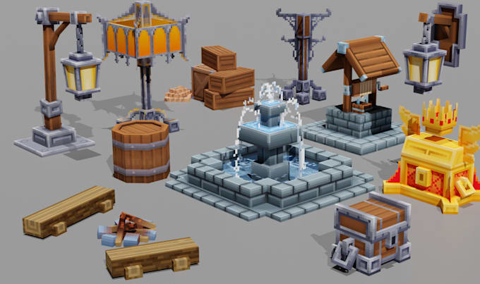 Minecraft 3d model, minecraft furniture, blockbench, minecraft builds ...