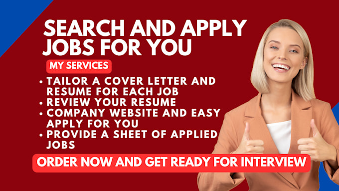 Search and apply new daily posted jobs for you by Kashancareerexp | Fiverr