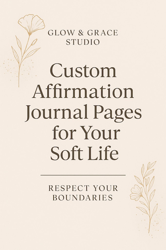 Design custom affirmation journals pages for self love healing or growth by Verleshiasimpso | Fiverr