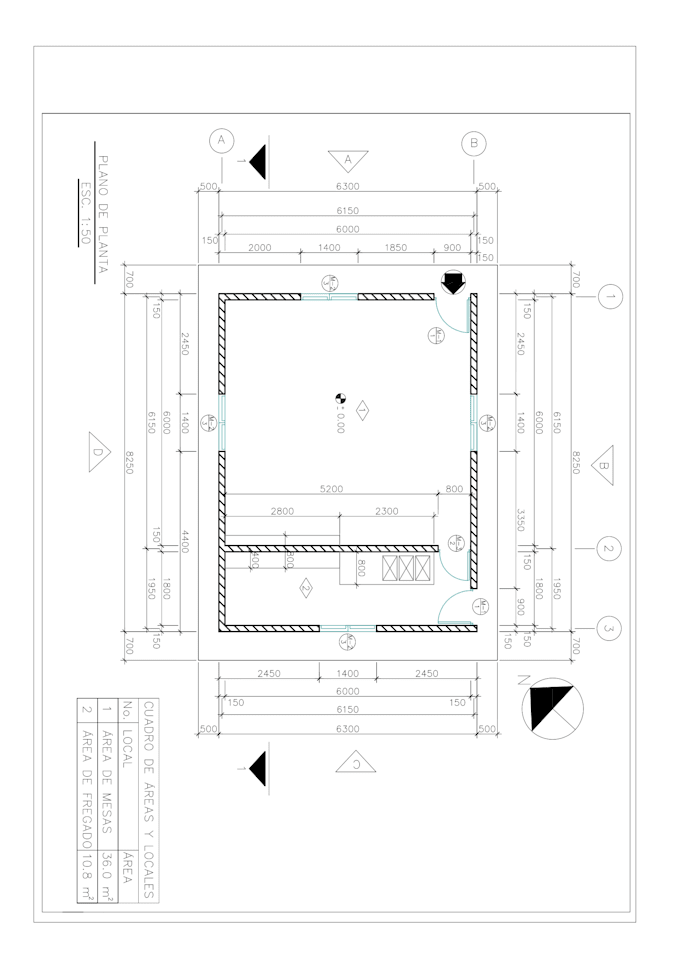 Draw 2d architectural drawings in autocad by Arocha_cadcraft | Fiverr