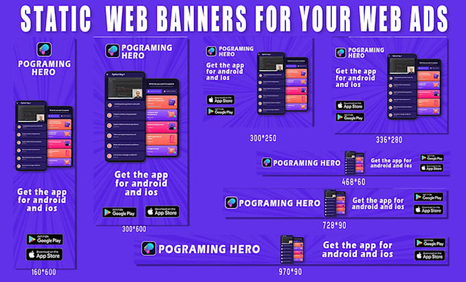 Design animated gif , html5 web banner for google banner ads by M_afser ...