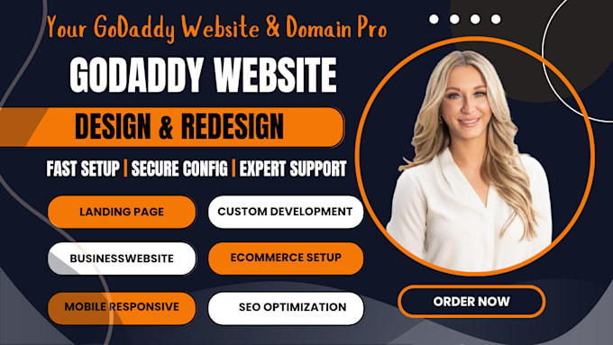 Design or redesign godaddy website professionally by Amelia_ambros | Fiverr