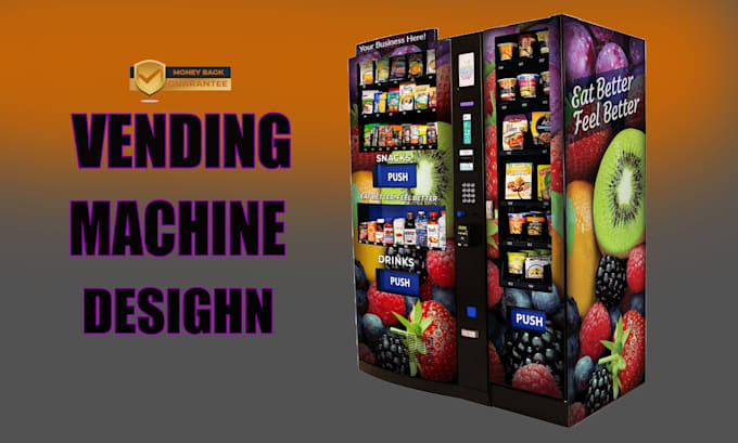 Design unique and high quality vending machine wrap, atm wrap by ...