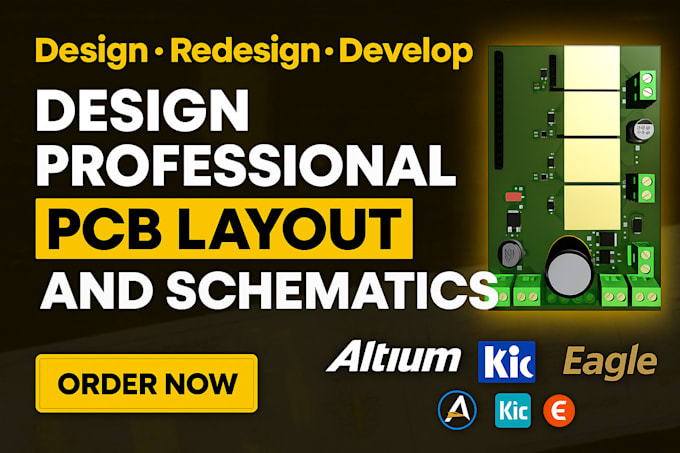 Do pcb design, circuit design, schematic, and pcb layout in altium ...