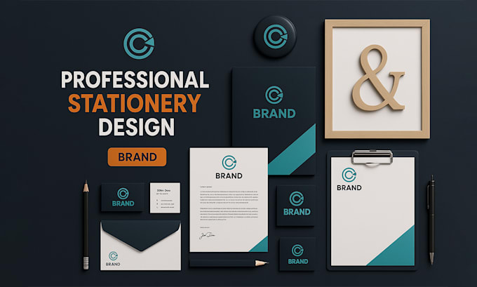 Create modern stationery business stationery design and custom ...