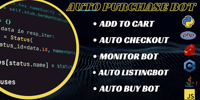 Do custom amazon auto purchase bot target bot pokemon center bot popmart bot by Jummy_roblox1 ...